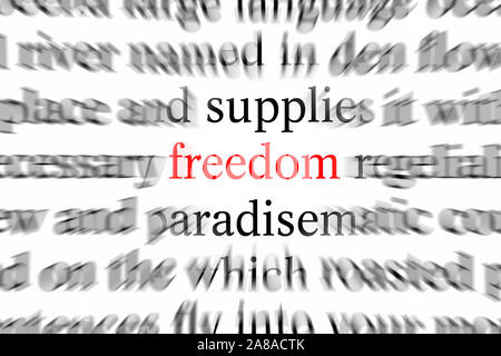 Freedom, Freiheit, Symbolfoto, Textpassage Stock Photo - Alamy