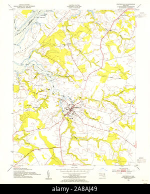 Centreville, Maryland, map 1954, 1:24000, United States of America by ...