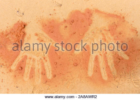 Aboriginal Art Hand Prints Stock Photo: 37518257 - Alamy