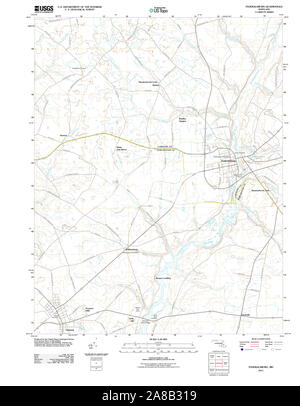 USGS TOPO Map Maryland MD Wicomico 188734 1914 62500 Inverted Stock ...