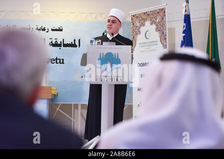 Islamic conference, imam, muslim's leaders at the islamic and arabic ...