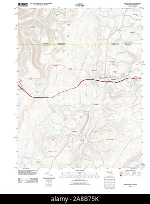 USGS TOPO Map Maryland MD Federalsburg 256304 1988 24000 Inverted Stock ...