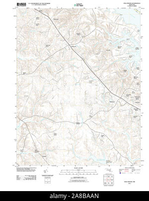 USGS TOPO Map Maryland MD Federalsburg 256304 1988 24000 Inverted Stock ...