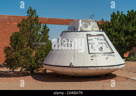 Meteor Crater's Apollo test capsule used for training Stock Photo - Alamy