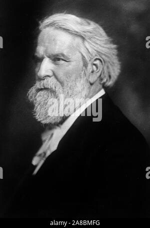 Portrait of Edwin Markham, an American poet known for his dedication to ...