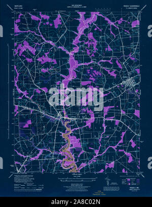 Ridgely, Maryland, map 1944, 1:31680, United States of America by ...