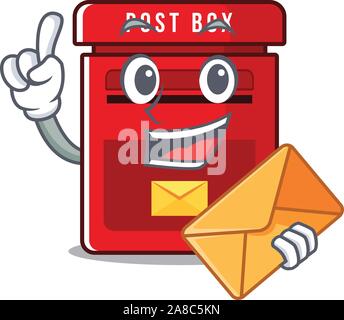 Character bring envelope in the santa bag open Stock Vector Image & Art ...