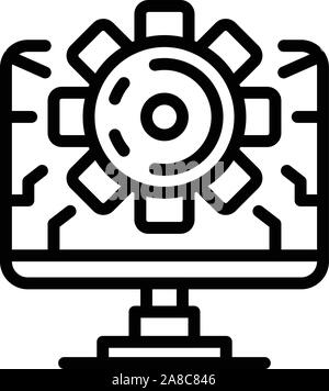 Technical Data Icon. Gear and Option Dots. Engineering Symbol Stock ...