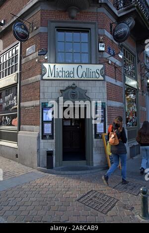 The Irish theme pub Michael Collins Bar in Rue du Bailli Brussels ...