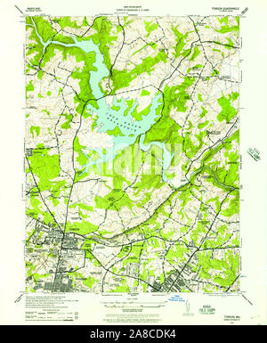 Towson, Maryland, map 1944, 1:24000, United States of America by ...