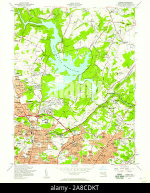 Towson, Maryland, map 1957, 1:24000, United States of America by ...