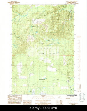 Map of Baraga in Michigan Stock Photo - Alamy