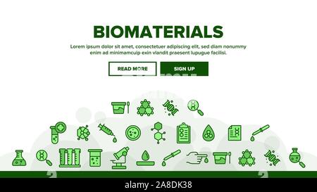 Biomaterials, Medical Analysis Vector Linear Icons Set Stock Vector Image & Art - Alamy