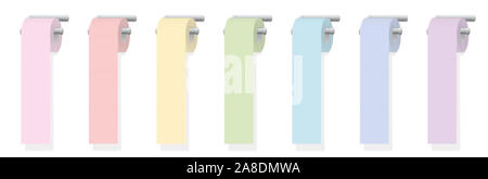 Illustration of blue, white and purple colors paint, abstract and ...