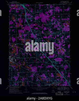 Davisburg, Michigan, map 1968, 1:24000, United States of America by ...