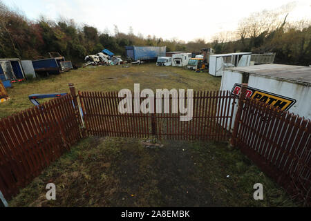 The location in Bellananagh, Ballinagh, Co. Cavan, Ireland, where Garda ...