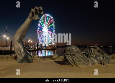 The Awakening Sculpture Washington DC Stock Photo - Alamy