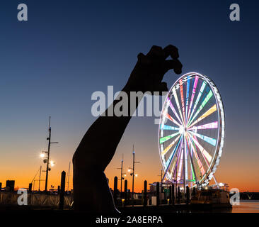 The Awakening Sculpture Washington DC Stock Photo - Alamy