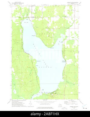 Hubbard Lake, Michigan, map 1972, 1:24000, United States of America by ...