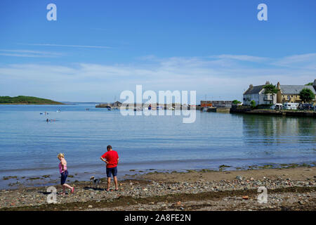 Garlieston Harbour, The Machars, Dumfries & Galloway, Scotland Stock ...