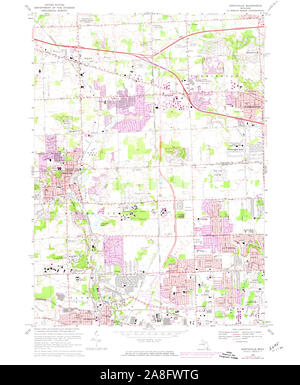 Northville, Michigan, map 1969, 1:24000, United States of America by ...