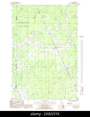Rock, Michigan, map 1985, 1:24000, United States of America by Timeless ...