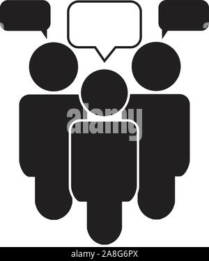 Partnership discussion logo design. Handshake isolated on bubble chat ...