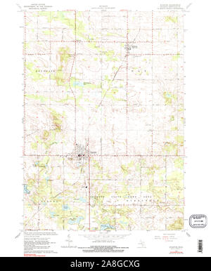 Stanton, Michigan, map 1964, 1:24000, United States of America by ...