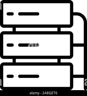Server cluster icon, outline style Stock Vector Image & Art - Alamy