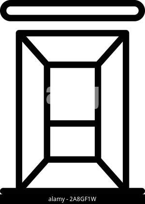 Broken elevator icon. Outline broken elevator vector icon for web ...