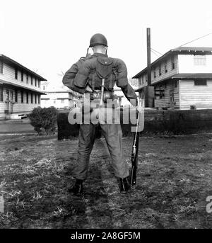 portrait of us army soldier in full uniform in the mid 1940s WWII era ...