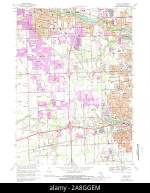 Wayne, Michigan, map 1968, 1:24000, United States of America by ...