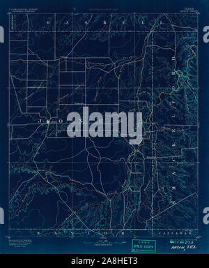 Anson, Texas, map 1893, 1:125000, United States of America by Timeless ...