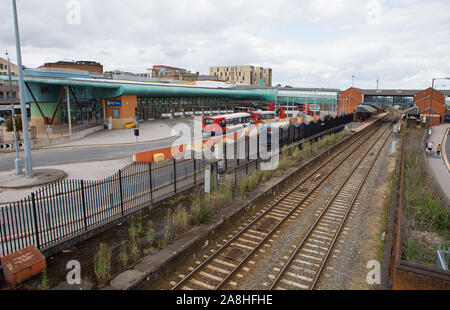 Barnsley Interchange Station , Bus and Railway Stock Photo - Alamy