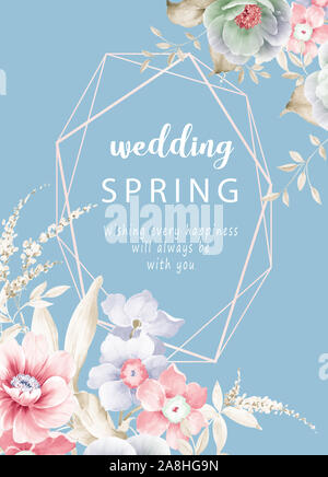 Computer drawn beautiful flowers illustration Stock Photo - Alamy