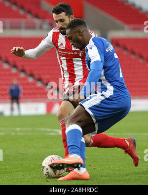 Conor McLaughlin of Sunderland during the FA Cup match between ...