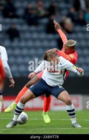 Preston North End's Ryan Ledson in action with Sunderland's Dan Neil ...