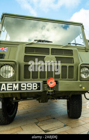 Poppy on an armed forces vehicle Stock Photo - Alamy