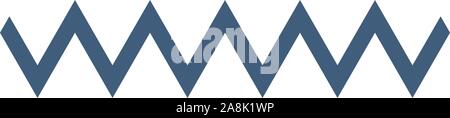 zigzag line page divider line, Graphic design element. Zigzag separator ...