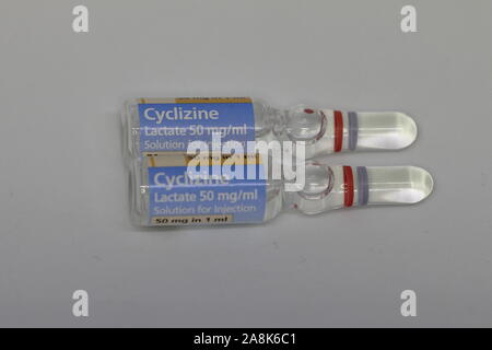 Ampoules for injection. Glass medical vials for vaccination ...