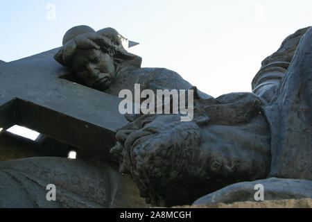 Via Dolorosa, third station, Jesus stumbles under the cross the first ...