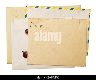 old vintage packet for correspondence Stock Photo - Alamy