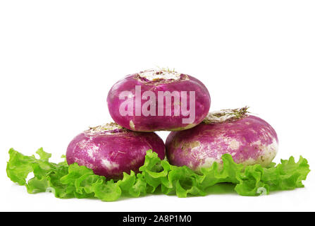 a fresh red turnip on white background Stock Photo - Alamy