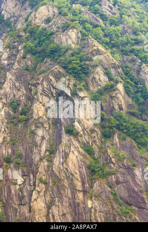 Folds in metamorphic rock. Metamorphic rocks are formed when heat and ...