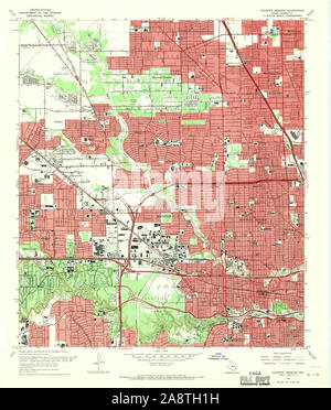 Map of Houston Heights Stock Photo - Alamy