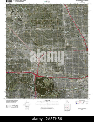 Map of Houston Heights Stock Photo - Alamy