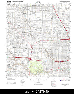 Map of Houston Heights Stock Photo - Alamy