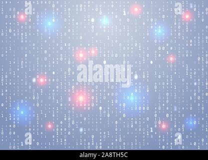 Vector binary code background with highlight an important element, error, software vulnerability ...