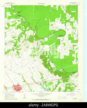 Kerens, Texas, map 1961, 1:24000, United States of America by Timeless ...