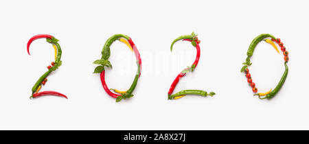 the number of red chili peppers isolated on white Stock Photo - Alamy